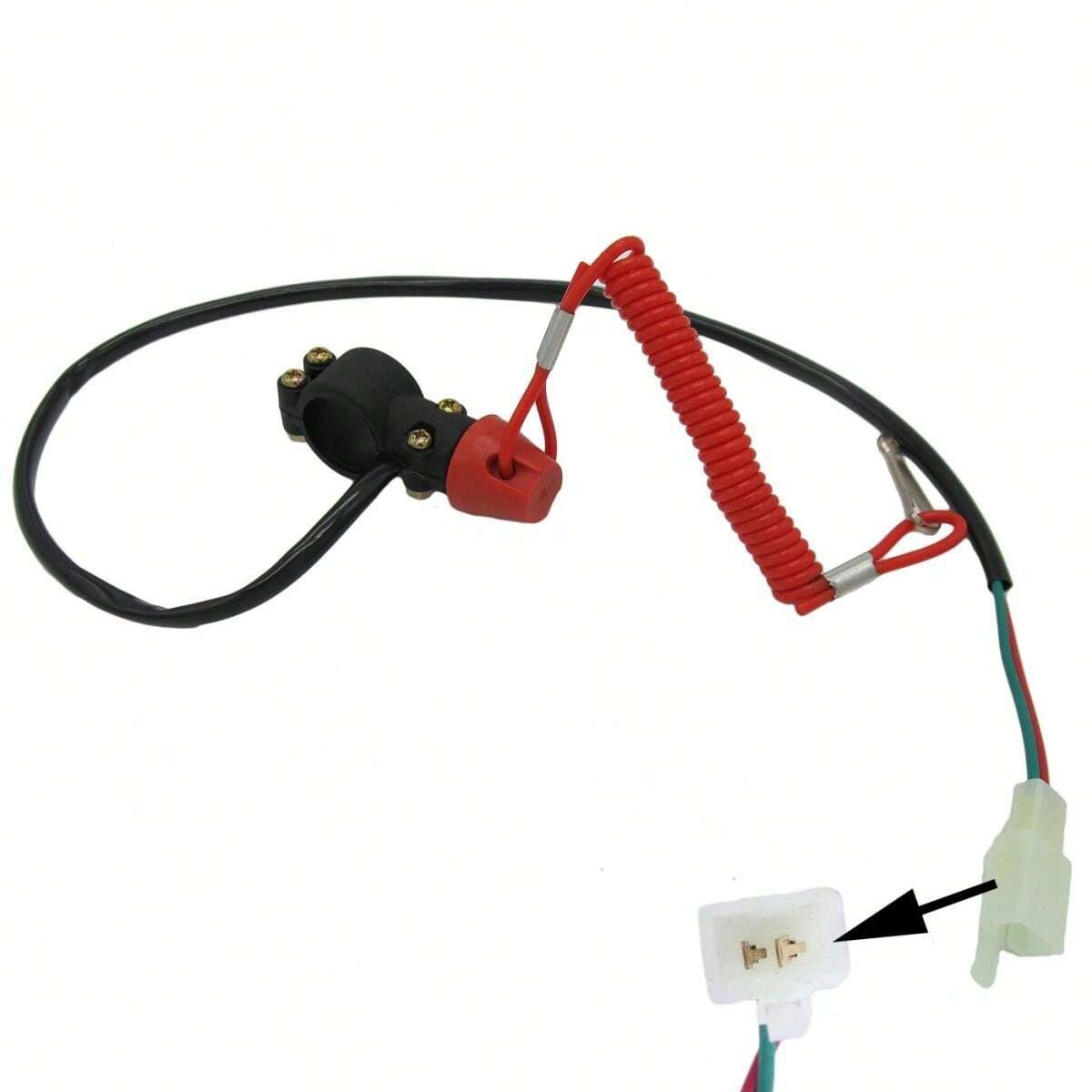 22mm Universal Motorcycle Kill Stop Switch & Safety Tether Cord For ...