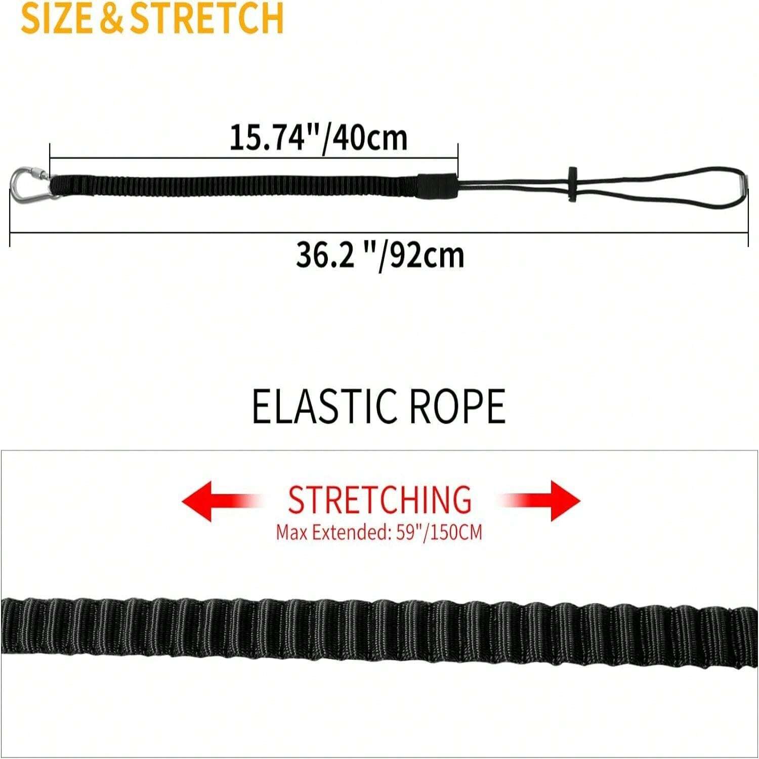 Retractable Tool Lanyard, 1 Pack Safety Tool Leash With Aluminum Lock ...