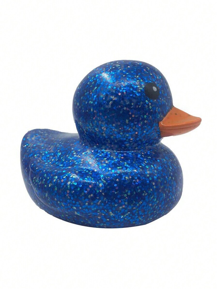Rubber Duck Floating Toy Flashing Duck Quacking Tassel Golden Sand ...