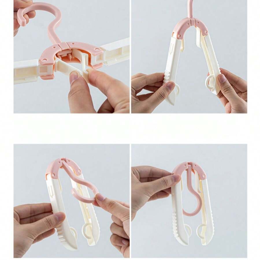Creative Portable Multi-Function Travel Folding Clothes Hanger Storage ...