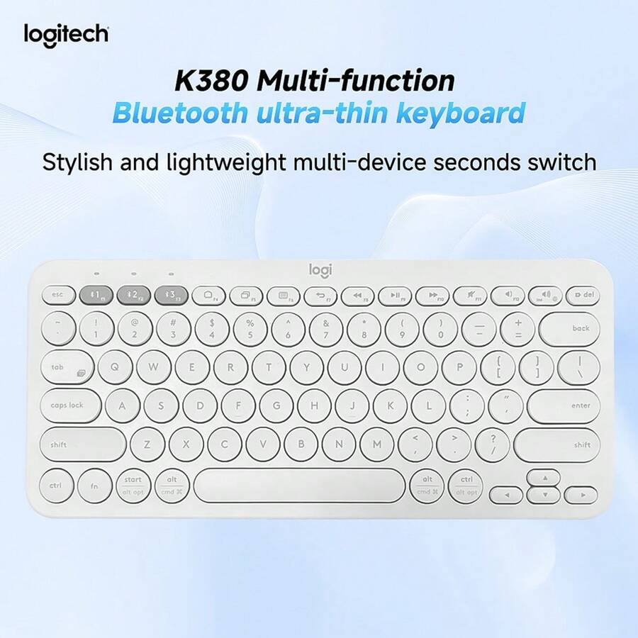 Logitech K380 Bluetooth Wireless Slim Silent Keyboard For Multi-Devices ...
