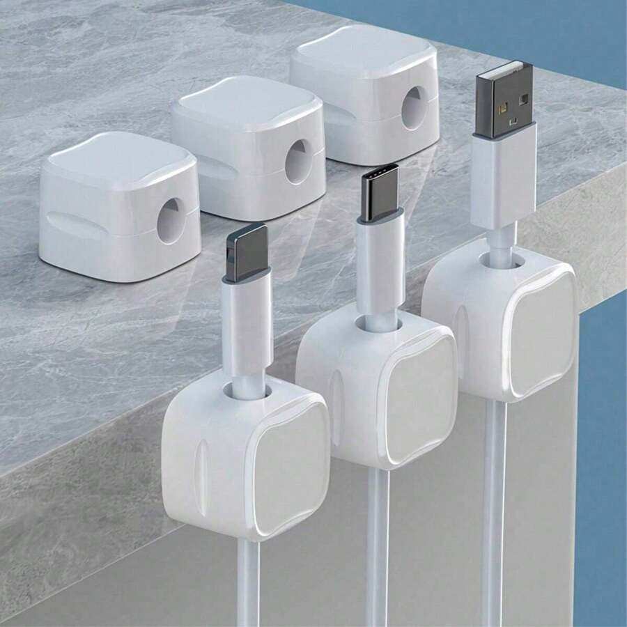 6-Pack Magnetic Cable Clamps [Cable Smooth Adjustable] Cable Holder ...