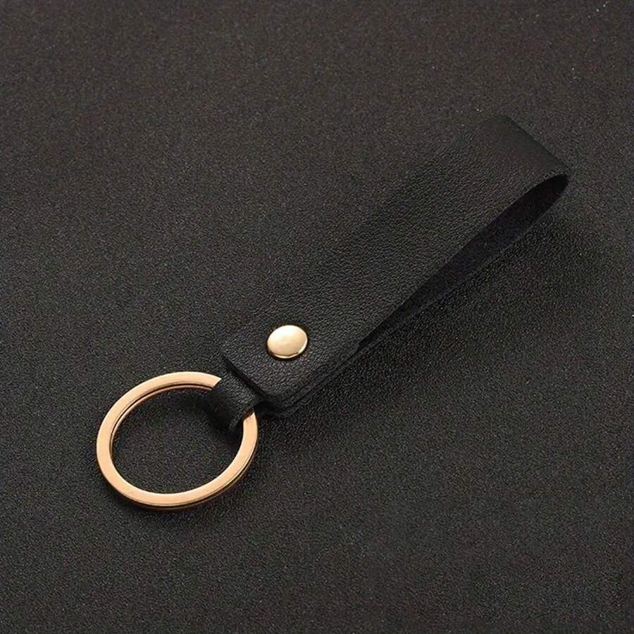 1Pcs Fashion PU Leather Keychain Business Gift Leather Key Chain Men ...