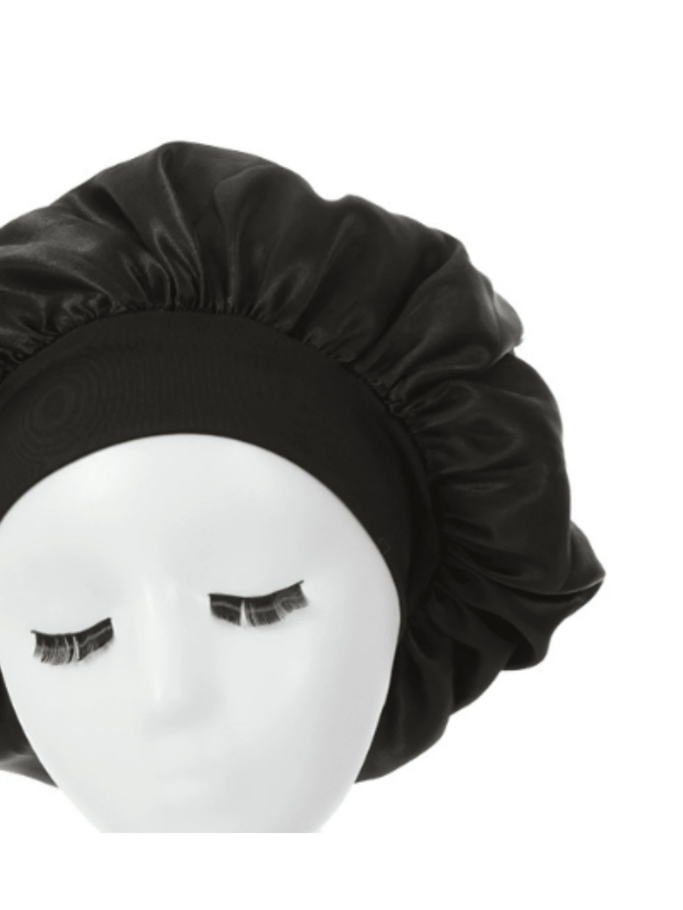 Satin Sleeping Hat, Leopard Print, Elastic Wide Strip Round Hat, Hair ...