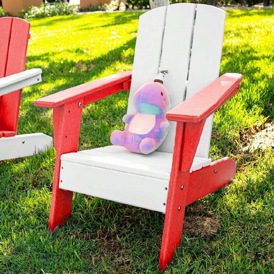 RESINTEAK Kids Adirondack Chair, Kidproof HDPE Plastic Pool Chairs For ...
