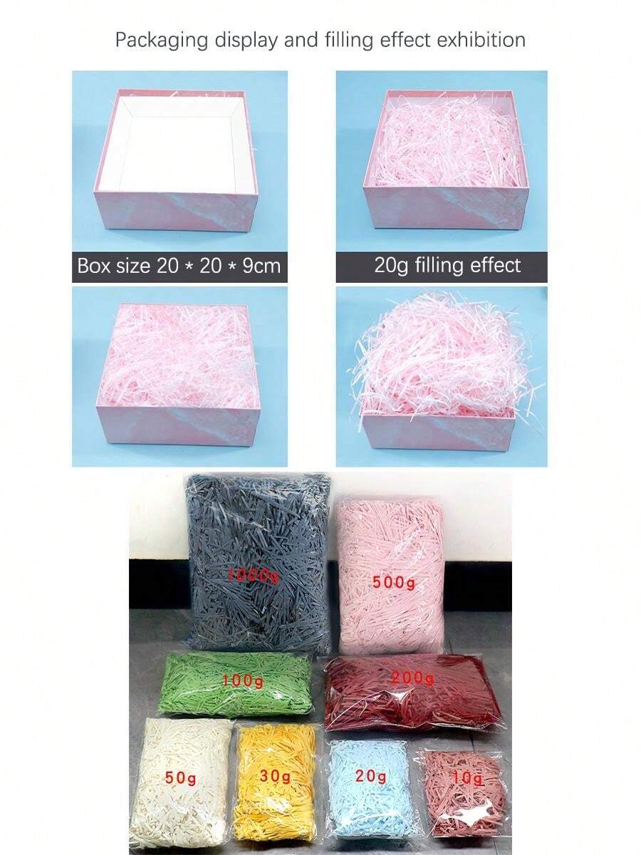 50g Raffia Grass Gift Box Filler, Raffia Grass Shredded Paper Very ...