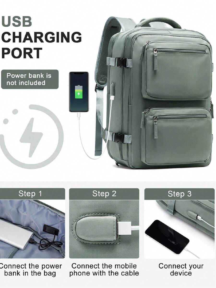 Flight Approved Carry On Backpack For Traveling On Airplane, 25L ...