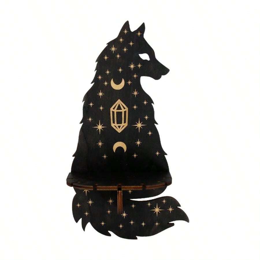 1 Piece: Wooden Divination DIY Wall Display Panel, Candle Base, Crystal ...