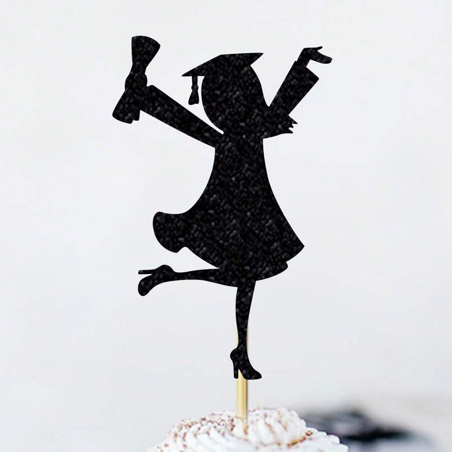 12 Pack 2024 Graduation Cupcake Toppers Glitter High-Heeled Shoes ...