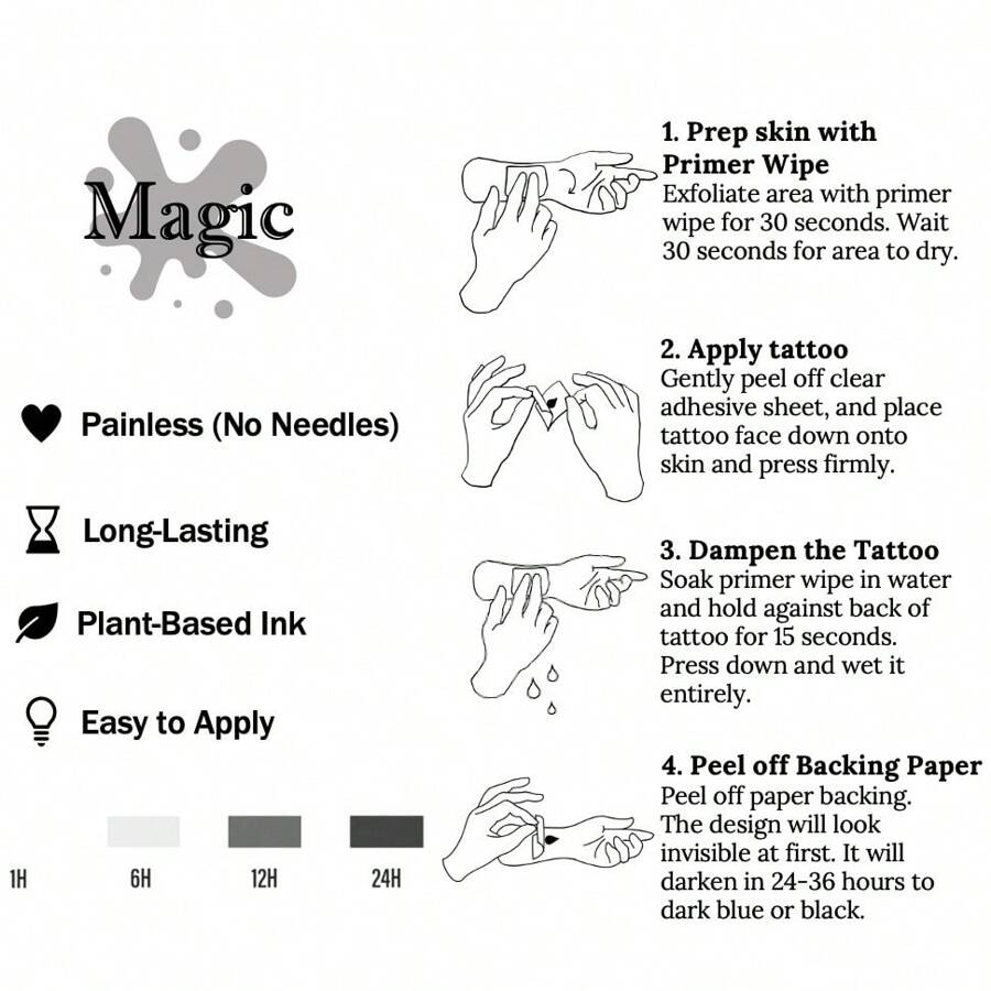 1 Kit "Alien" Tattoo Revolutionary Technology Tattoos, Semi-Permanent ...