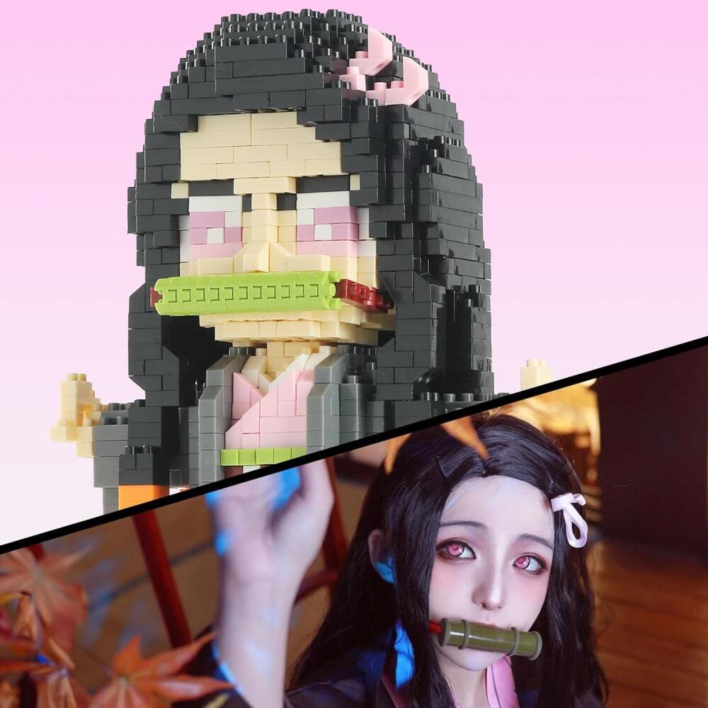 Kimetsi No Yaiba 3D Puzzle Blocks 19 CM Figure Anime Shuaiyin Kochou ...