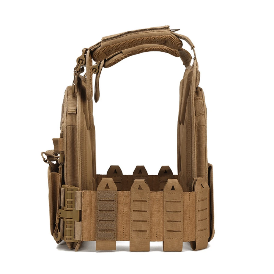 Outdoor MOLLE Tactical Laser-Cut Vest, Adjustable Breathable Quick ...
