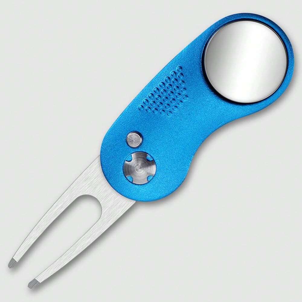 Metal Foldable Golf Divot Repair Tool Green Fork With Golf Ball Marker ...