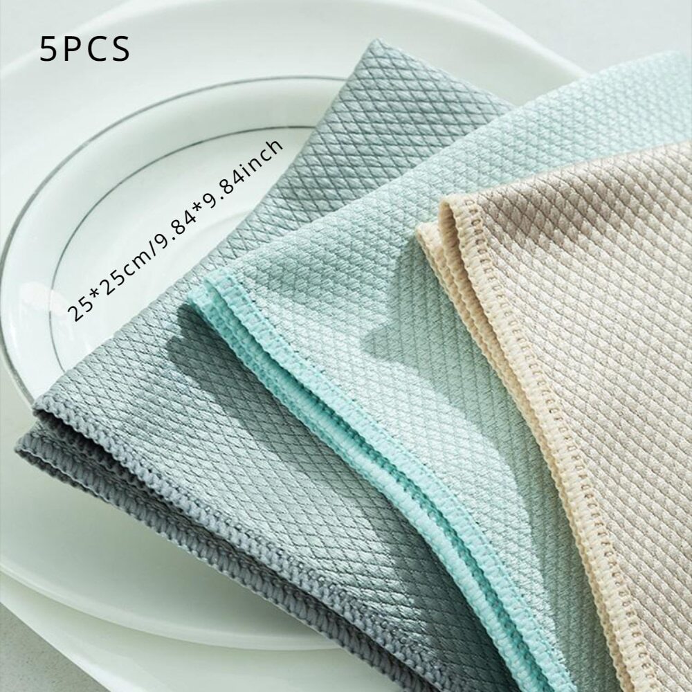 Fish Scale Pattern Cleaning Cloths For Deep Cleaning,Versatile Cleaning ...