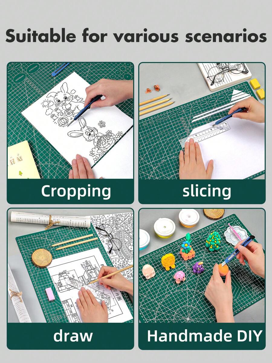 1pc A5/A3/A4 Multifunctional Carving Mat, Made Of PVC Material, Double ...