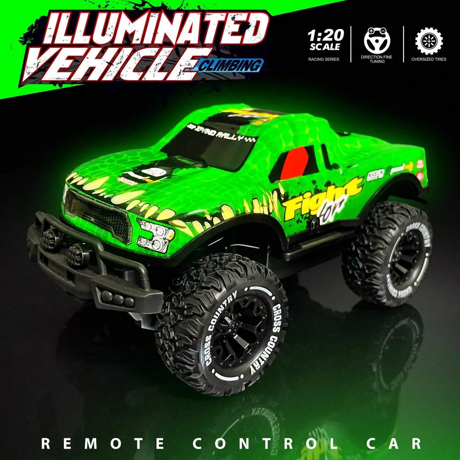 New Remote Control Car Four-Channel With Lights, 1:20 Scale Electric ...