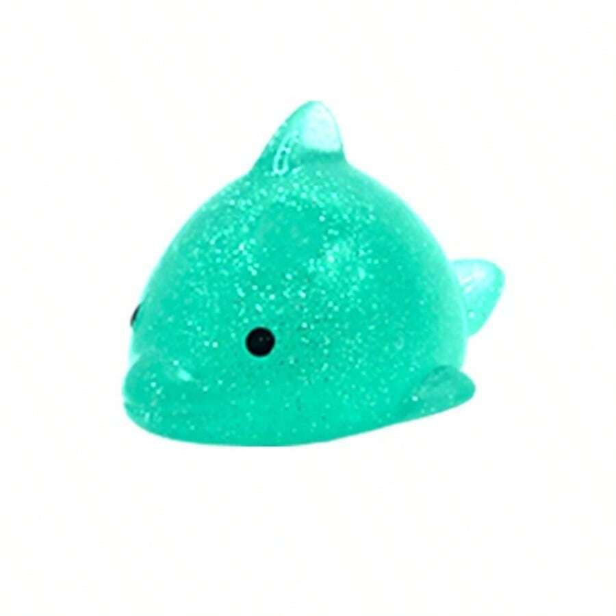 Ocean Animal Squishy Toy With Gold Powder, Stress Relief Toy For Kids ...