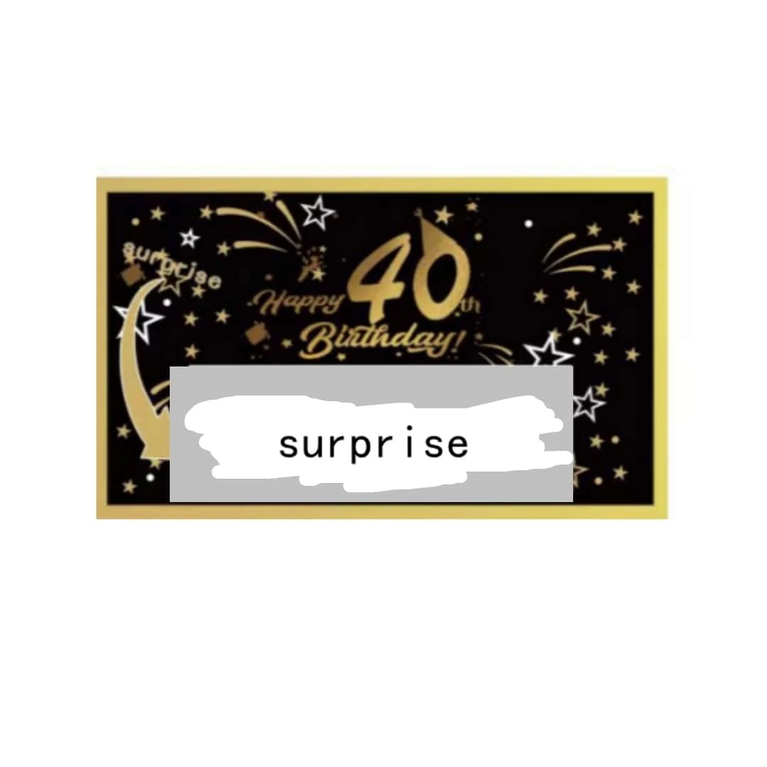 10 Pcs 40th Birthday Party Surprise Cards To Give A Friend A Mysterious ...