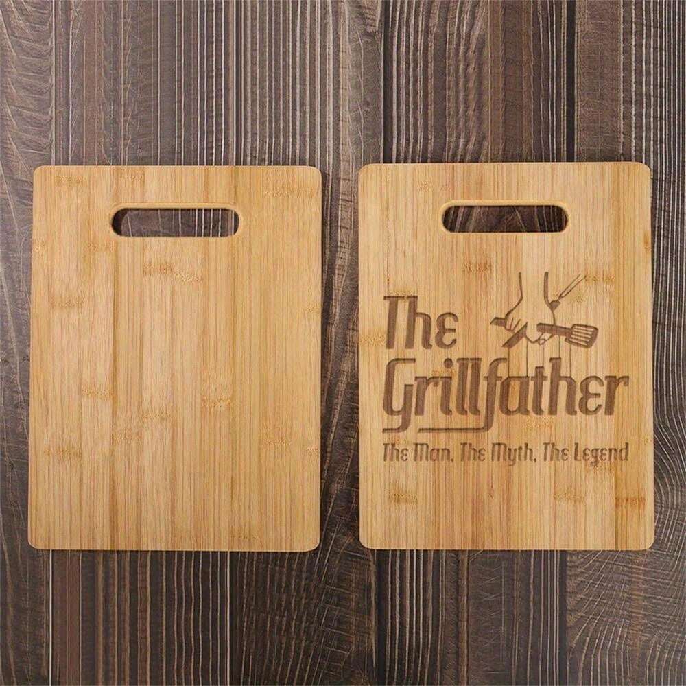 One Natural Wood Color Cutting Board, Laser Engraved Father's Day ...