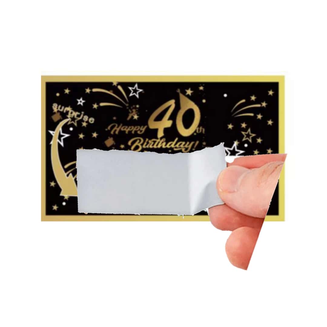 10 Pcs 40th Birthday Party Surprise Cards To Give A Friend A Mysterious ...