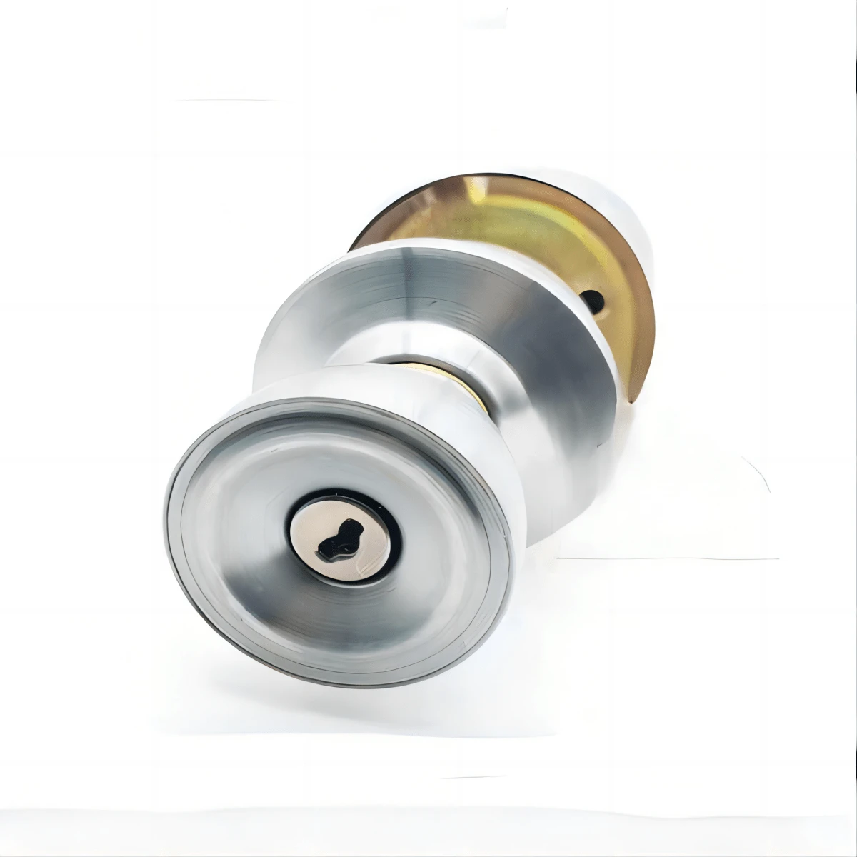 Stainless Steel Ball Lock For Wood Doors, Indoor Round Cylinder Lock ...