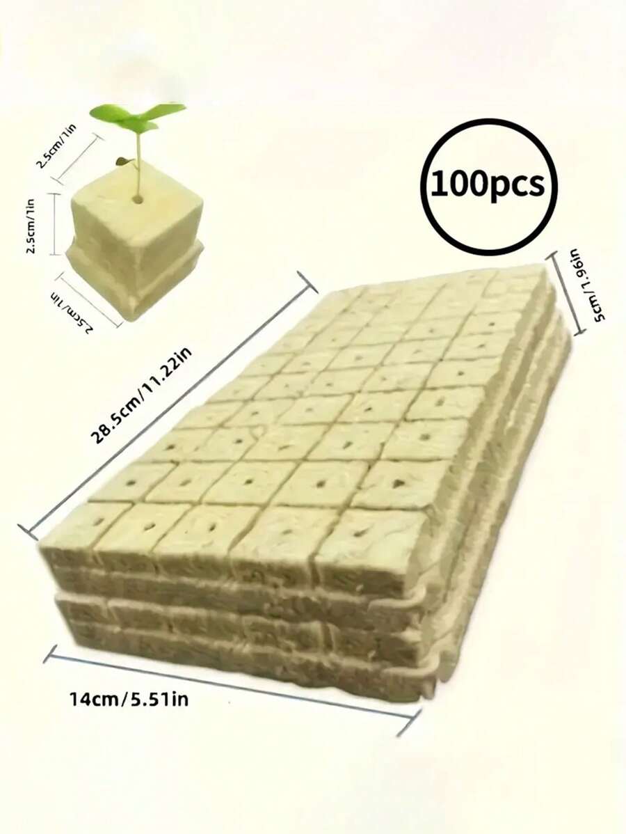 100pcs Soil-Free Cultivation Seedling Blocks, Growth Blocks ...