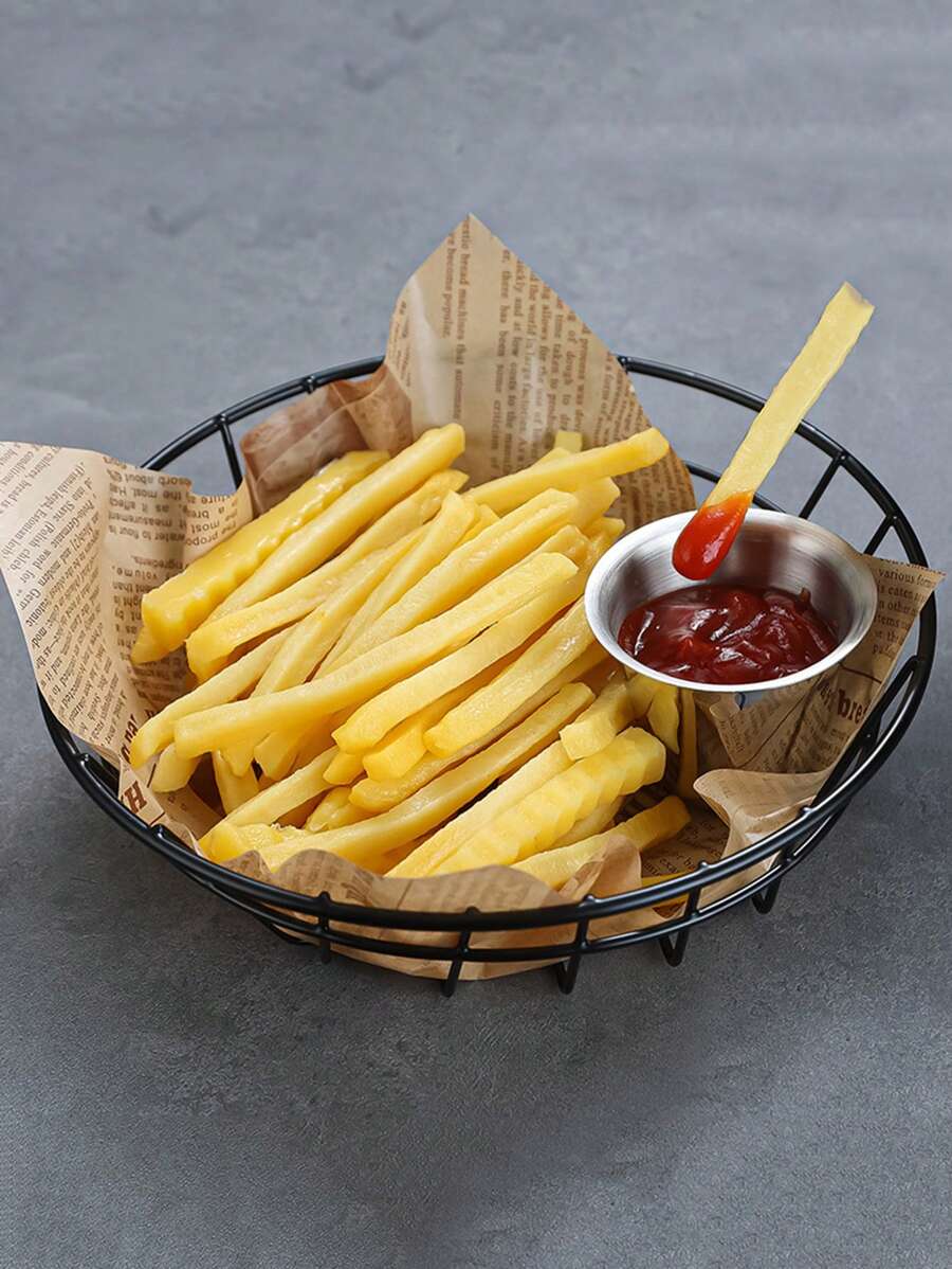 Iron Chips Basket, Snack Basket, Fried Chicken Basket Fried Food Plate ...