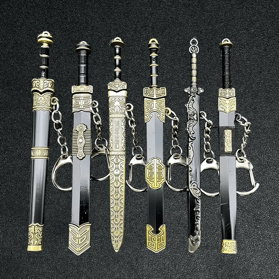 Mini Sword Metal Weapon Toy Keychain Pendant, Ancient Weapon Model ...