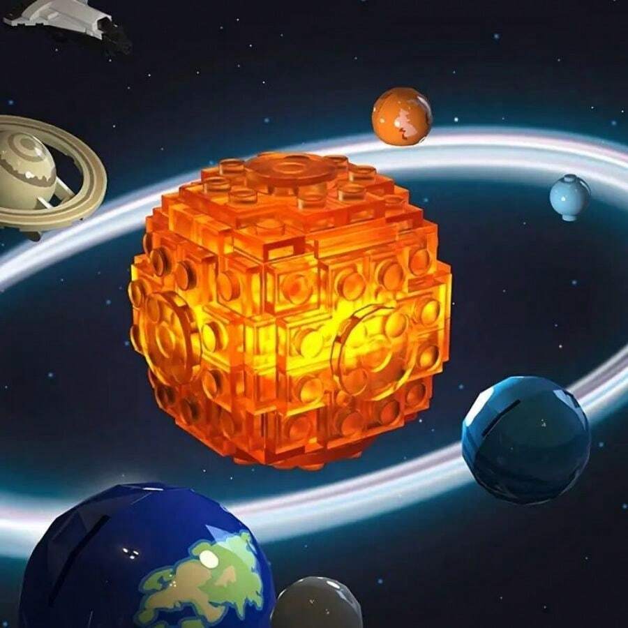 775pcs Space Exploration Series Rotating Solar System Building Blocks ...