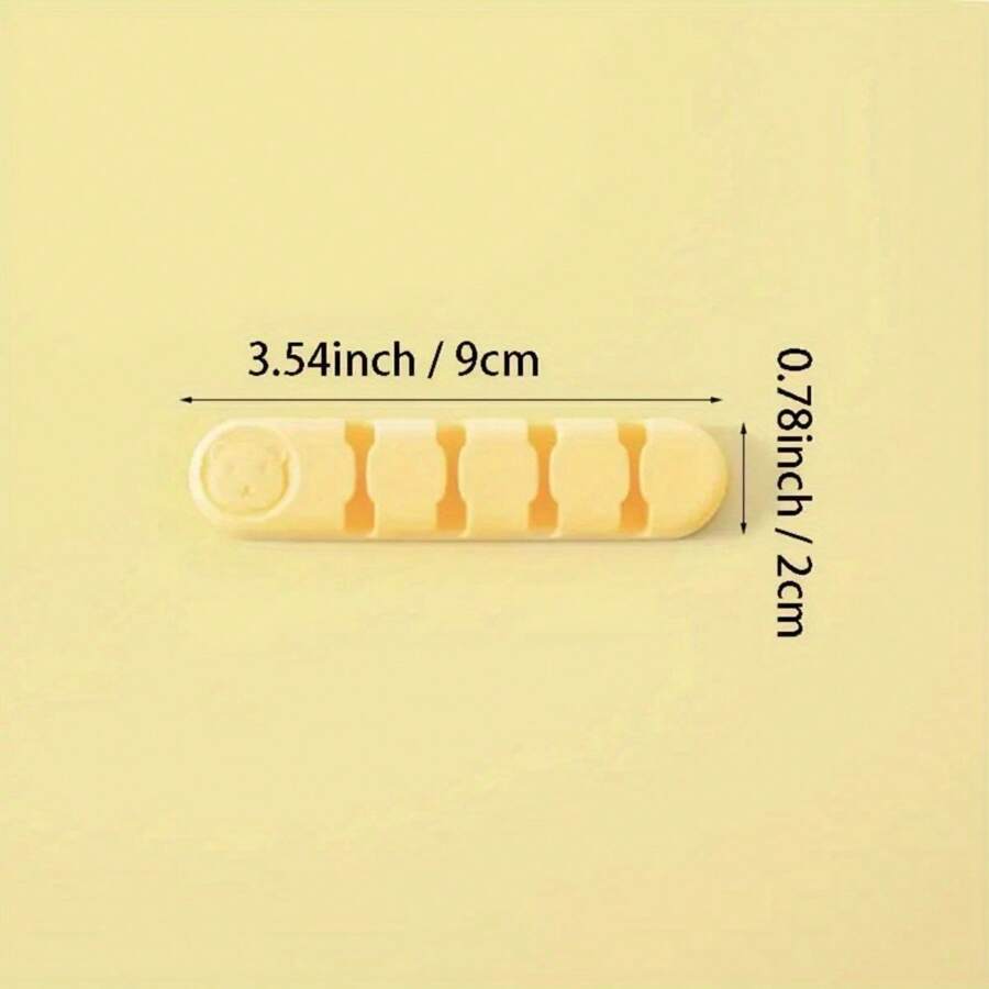 Efficient Desk Cable Organizer With 4 Holes For Charging Cables And ...