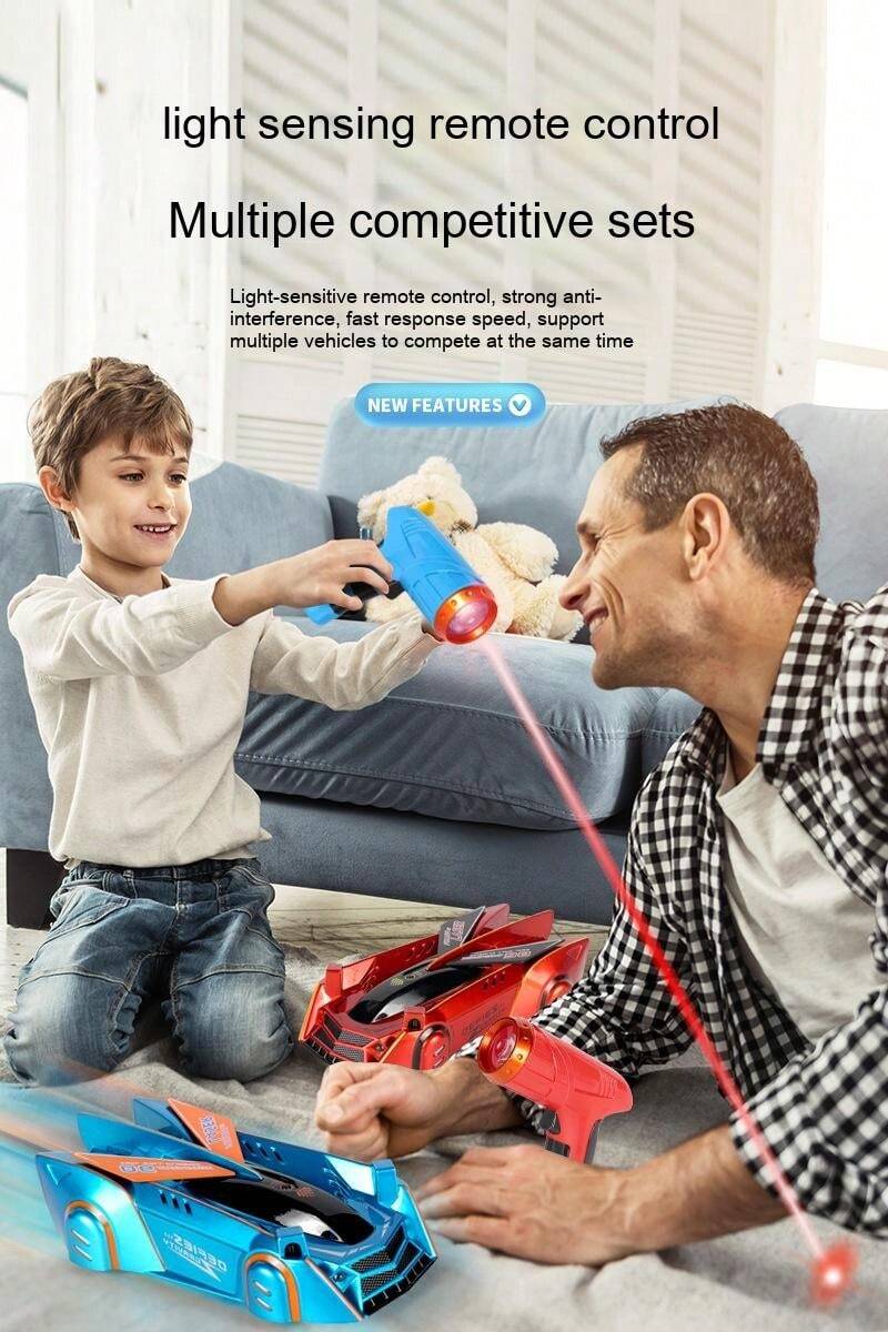Light-Chasing Wall-Climbing RC Car For Kids, Infrared Induction Remote ...