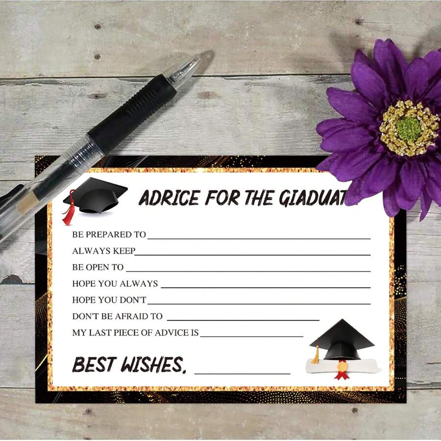 (5Pcs) 2024 Graduation Advice Cards For The Graduate | Graduation ...