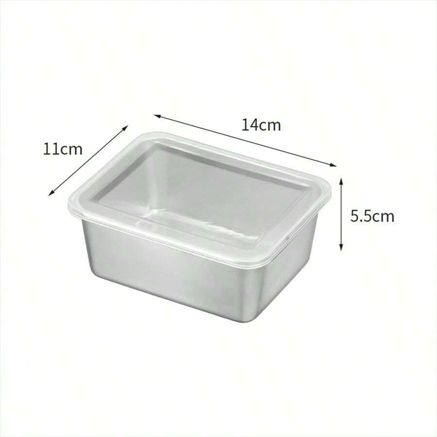 Stainless Steel Square Food Container With Dividers For Outdoor Camping ...