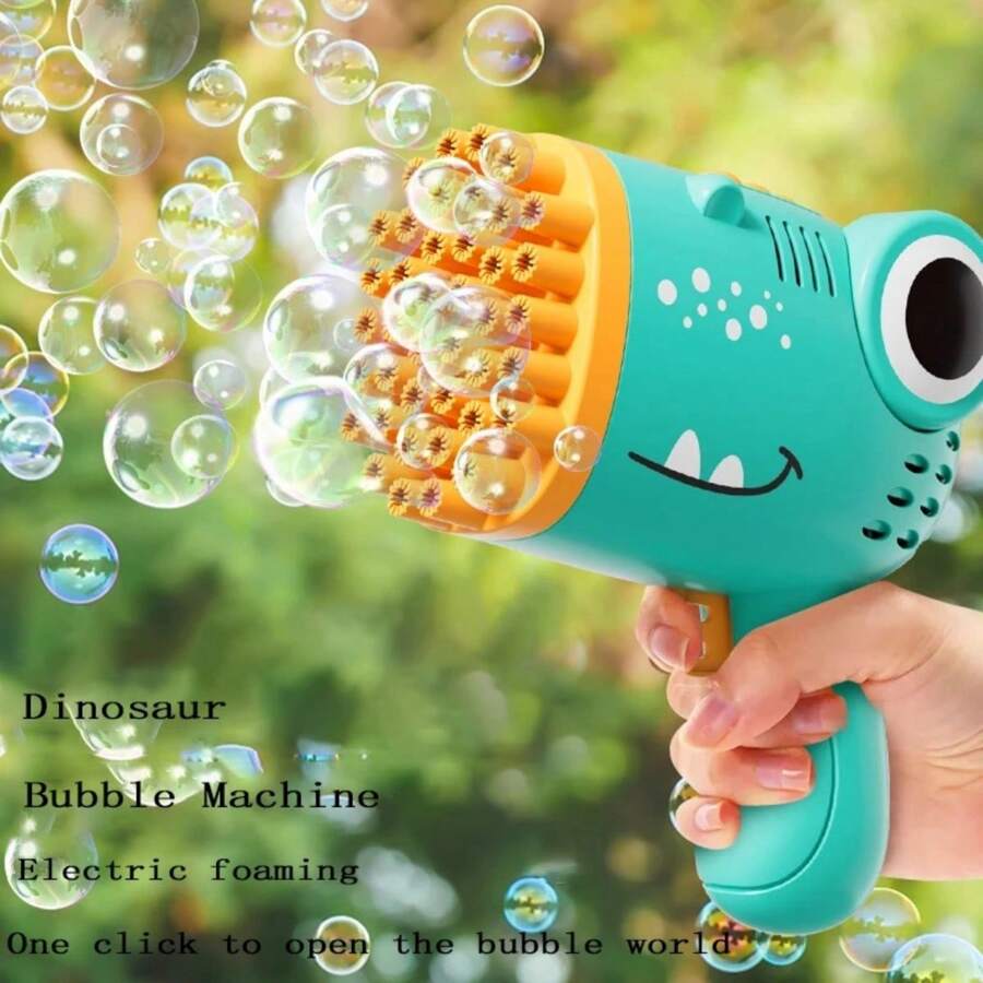 40 Hole Dinosaur Bubble Gun Children's Bubble Gun Handheld Fully ...