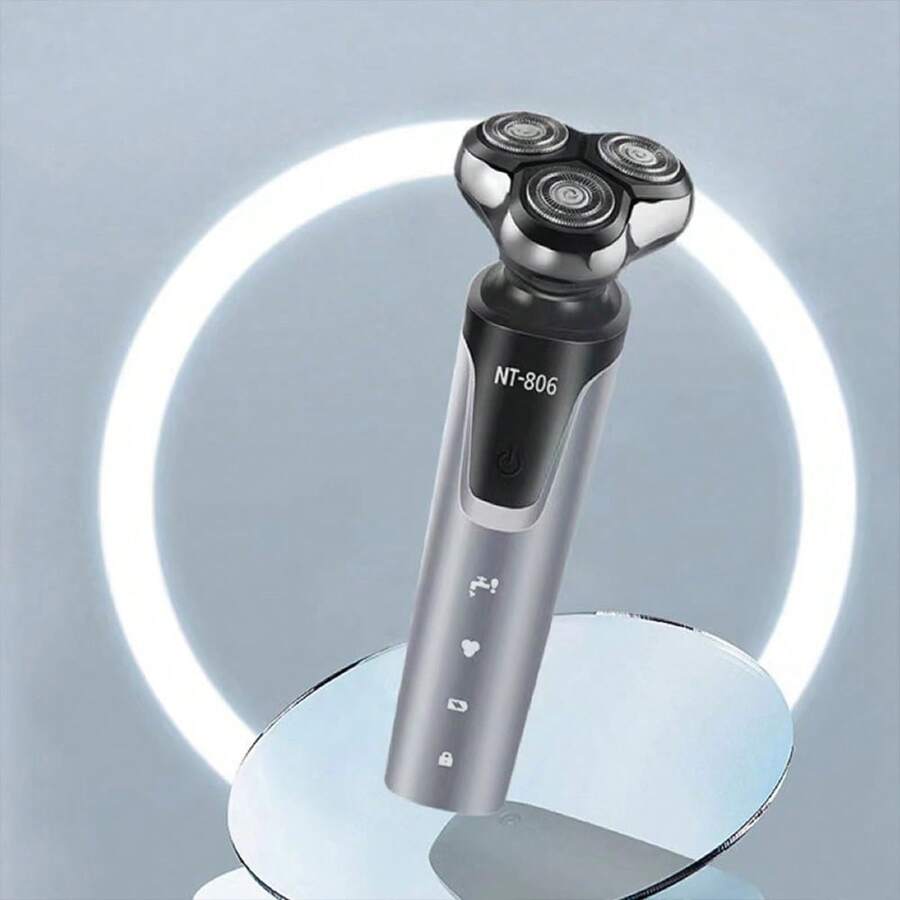 1pc Rechargeable Electric Shaver For Men, Waterproof Men\ 3-Blade ...