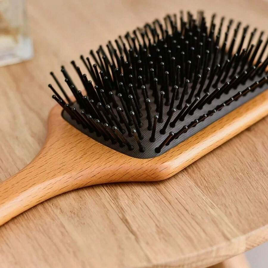 Olid Wood Air Cushion Airbag Hair Beauty Wooden Comb Straight Hair ...