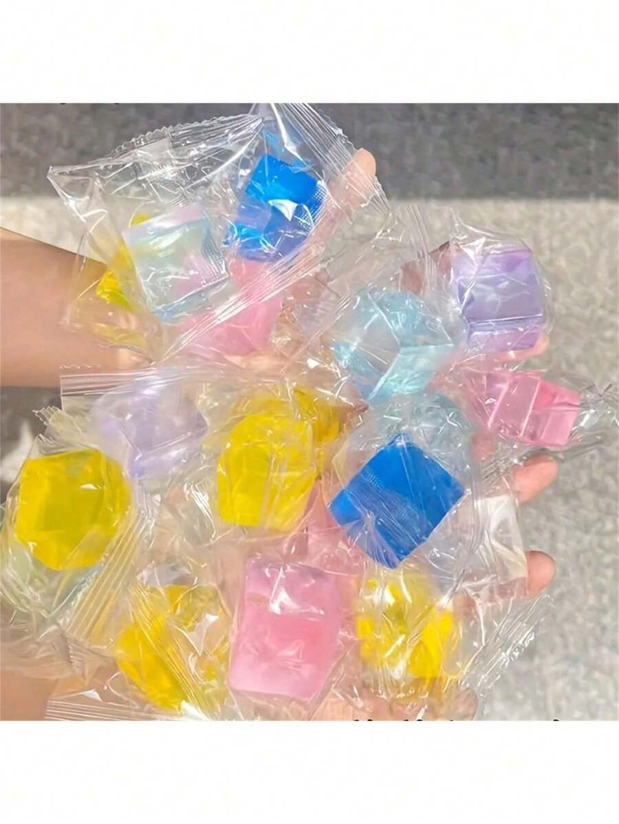 Random Style Ice Cube Squishy Bun, Fun To Pinch, Cartoon Bun Toy, Mini ...