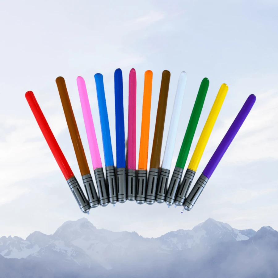 12pcs 90cm/35.43in Inflatable Light Sword PVC Knife Sword Props Bar ...