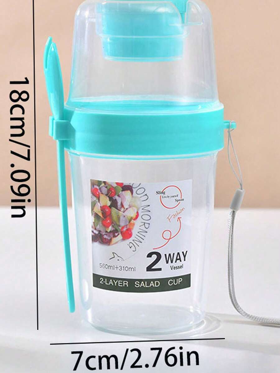 1pc Salad Shaker Portable Multi Functional Breakfast Cup Grain Cup ...