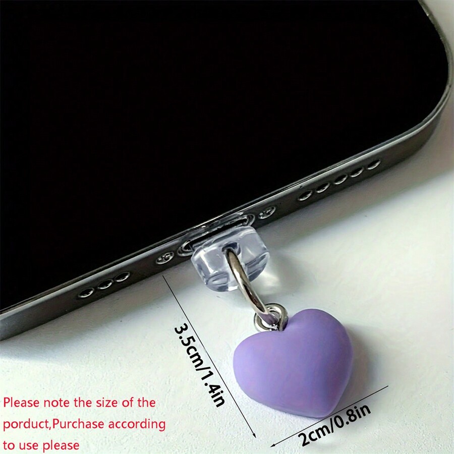 Love Cell Phone Dust Plug - Exquisite And Compact, Protective Charging ...