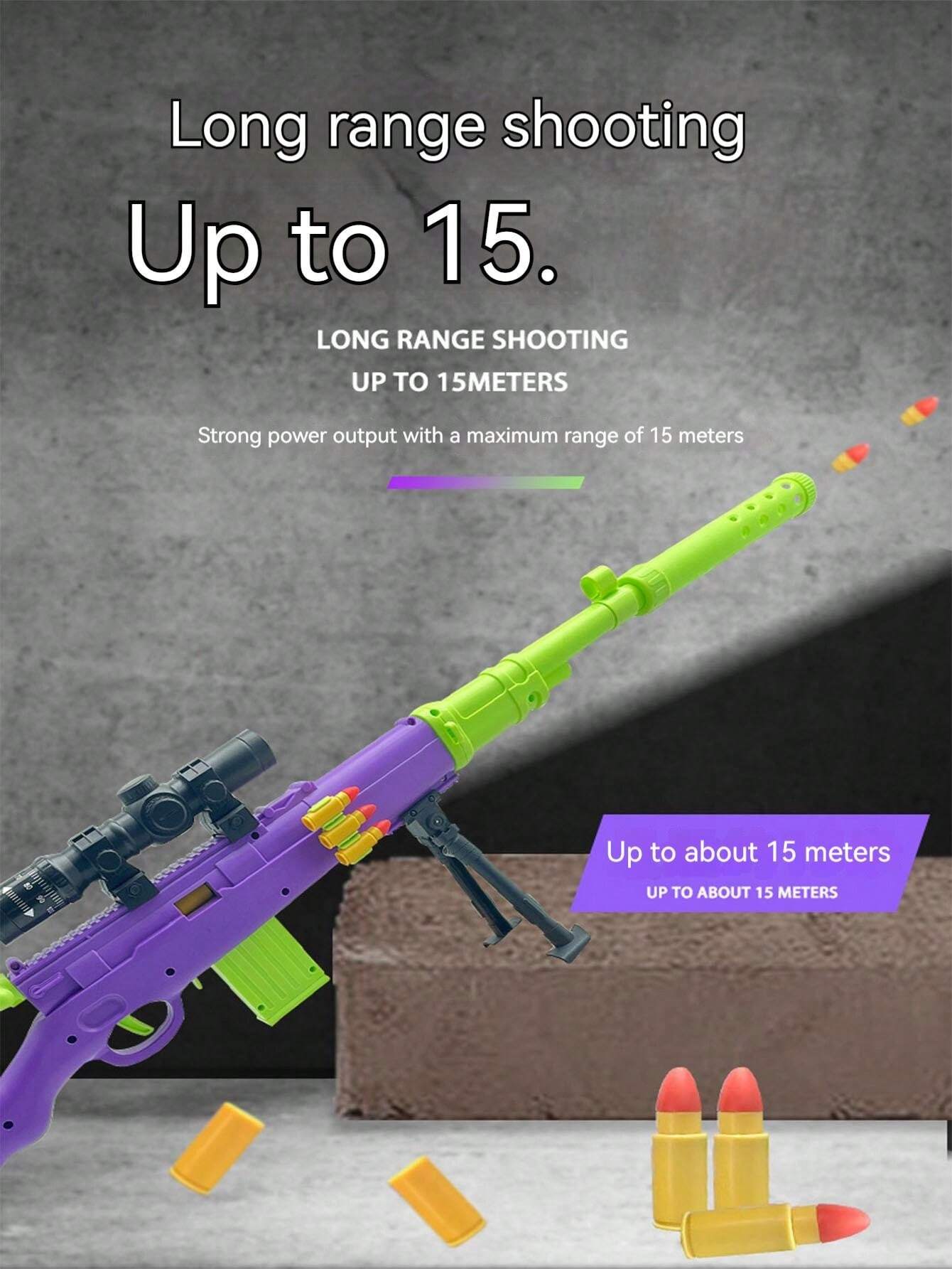 1pc Large-Sized Simulation Toy Carrot Gun 98K Style Manual Feed & Fire ...