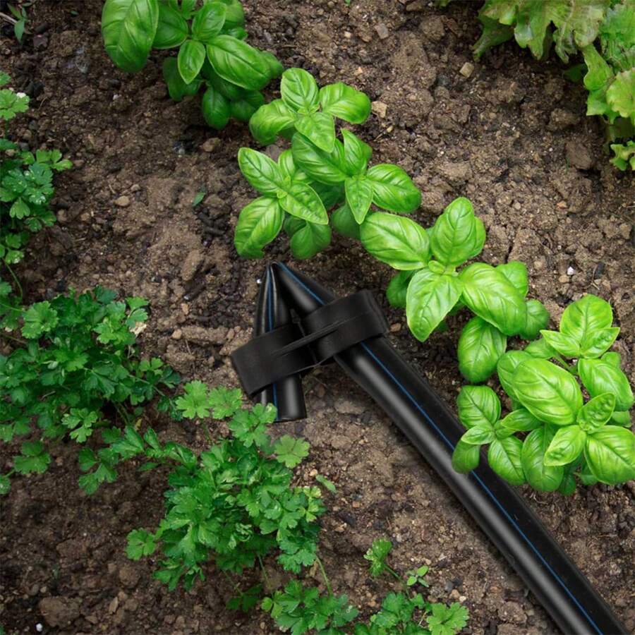 Drip Irrigation End Closure Fittings:18 Pieces 1/2'' Drip Line Barbed ...