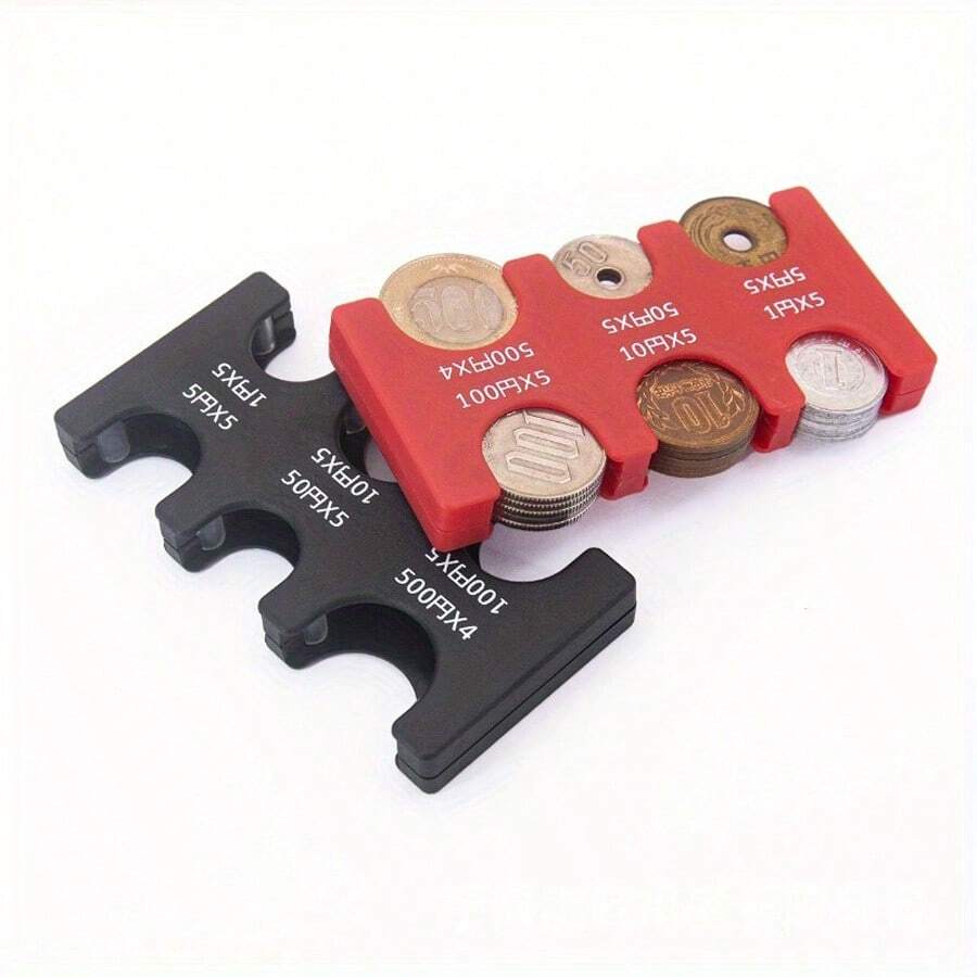 Portable Coin Counter Wallet, Metal Coin Storage Clip, Plastic Mini ...