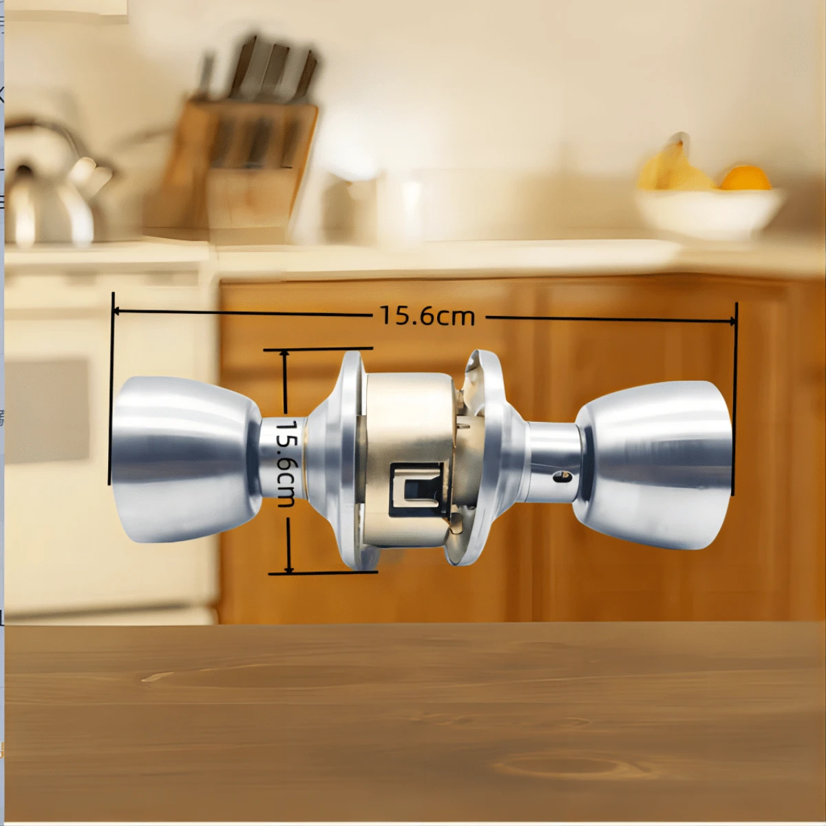 Stainless Steel Ball Lock For Wood Doors, Indoor Round Cylinder Lock ...