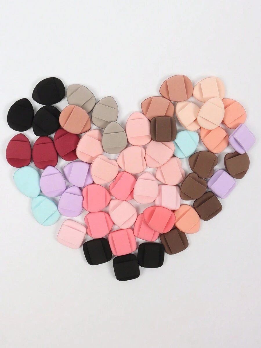 50pcs Finger Air Cushion Puff Set, Including Cushion Puffs, Latex-Free ...