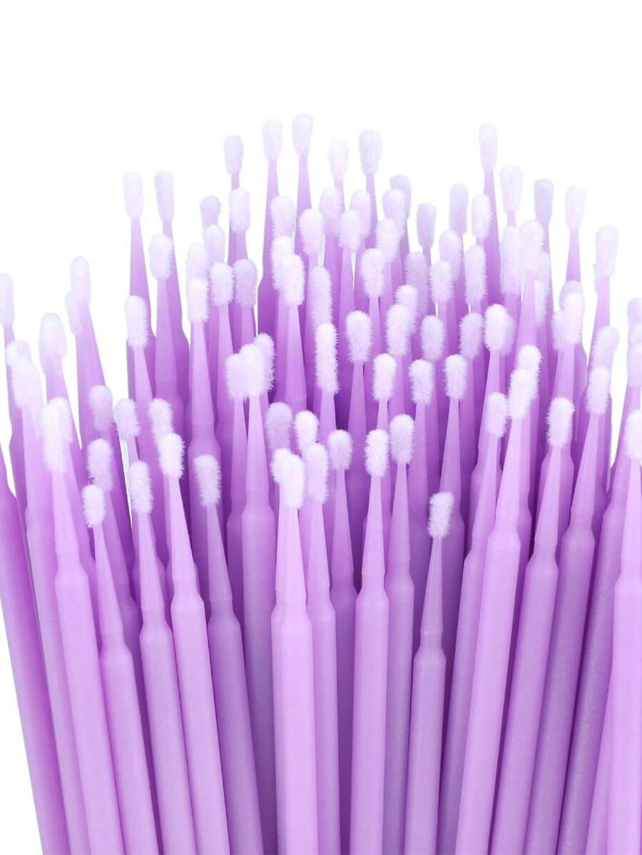 100PCS Micro Brush Applicator-Black Micro Mascara Wands-Disposable ...
