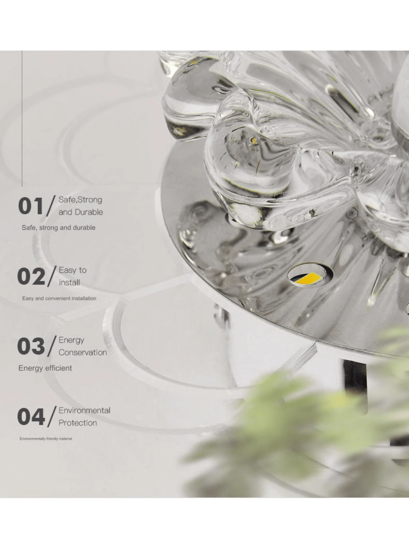 Recessed Crystal LED Downlight, Surface Mounted Ceiling Lighting ...