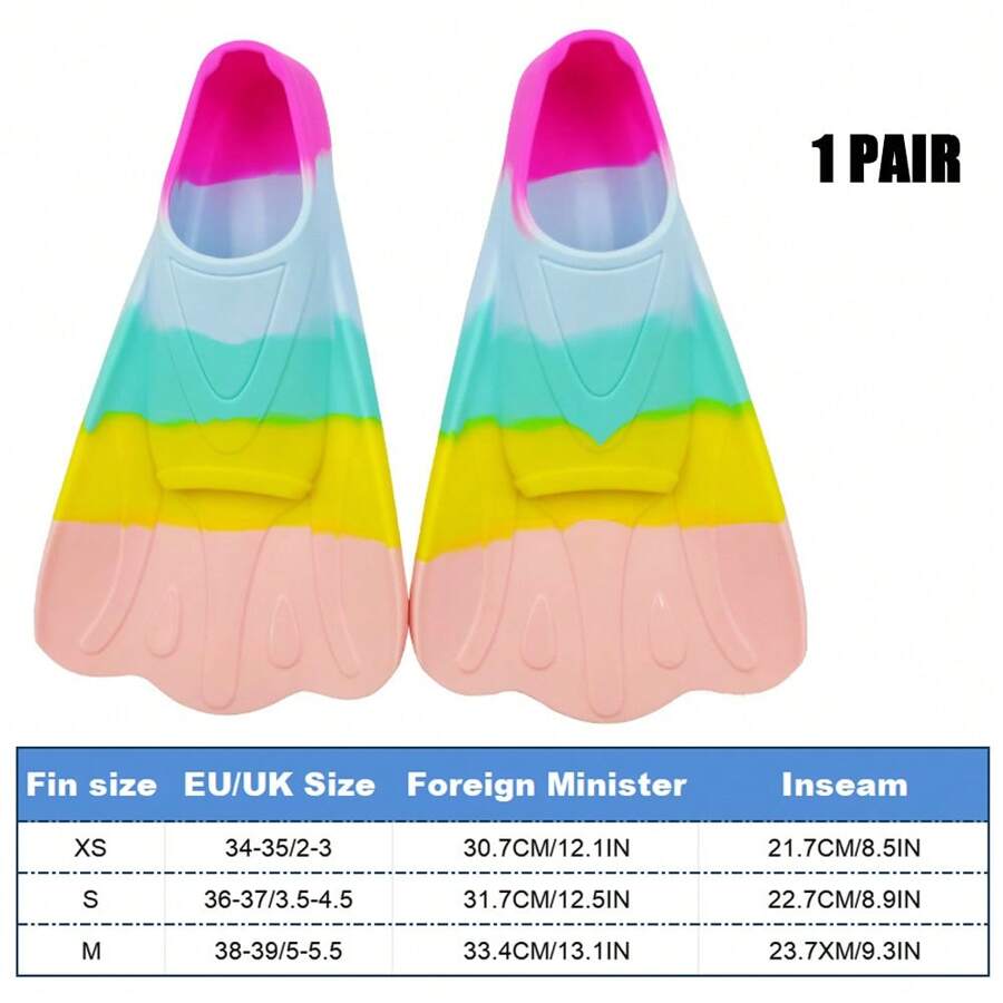 Swimming Fins, Freestyle Snorkeling Training Fins, Universal Swimming ...