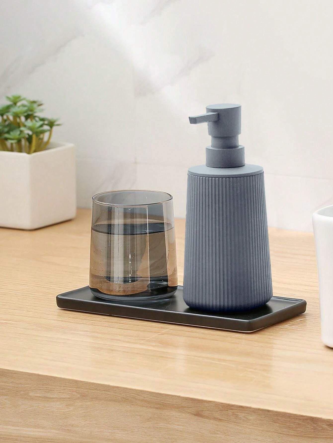 1pc Small Soap Dispenser For Bathroom And Kitchen, Modern Striped Style ...