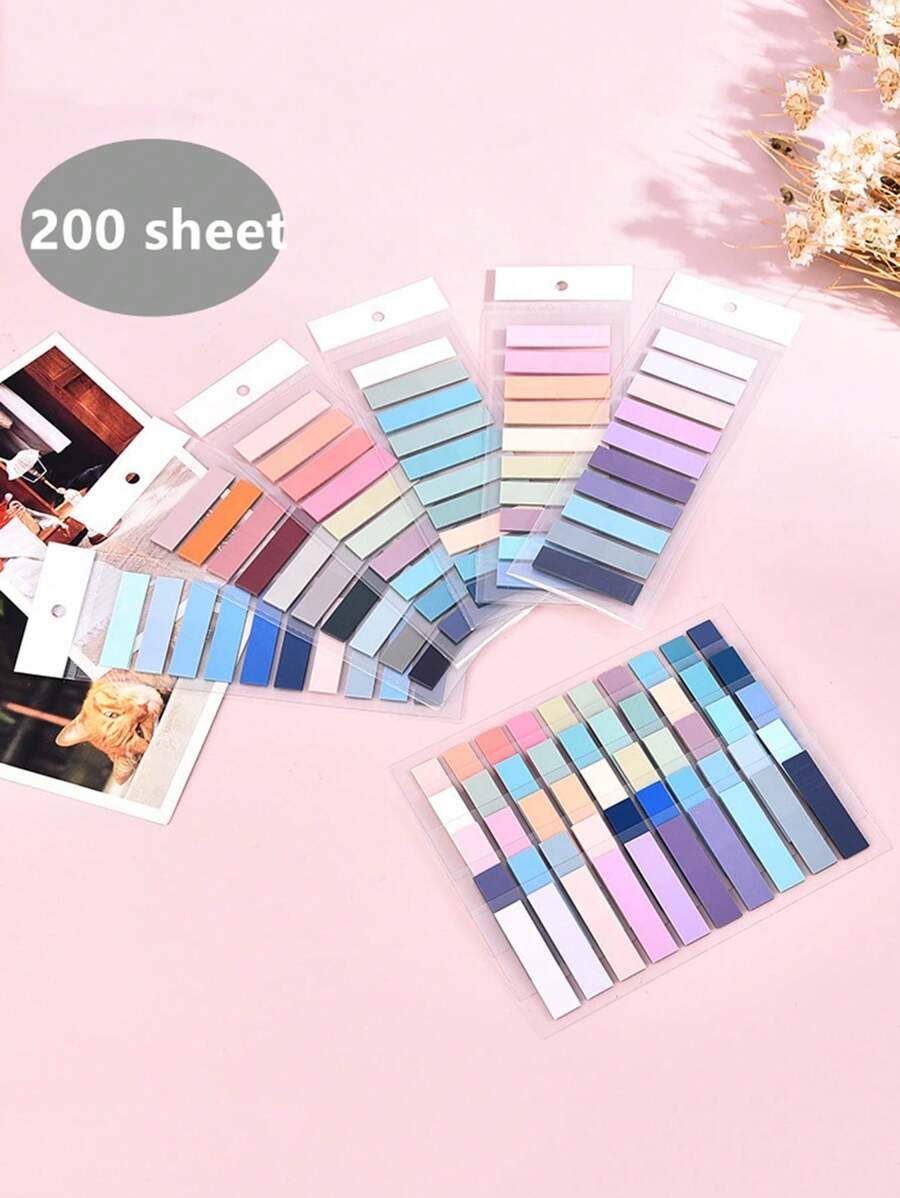 200 Sheets Posted It Transparent Sticky Note Index Tabs Arrow Flags ...